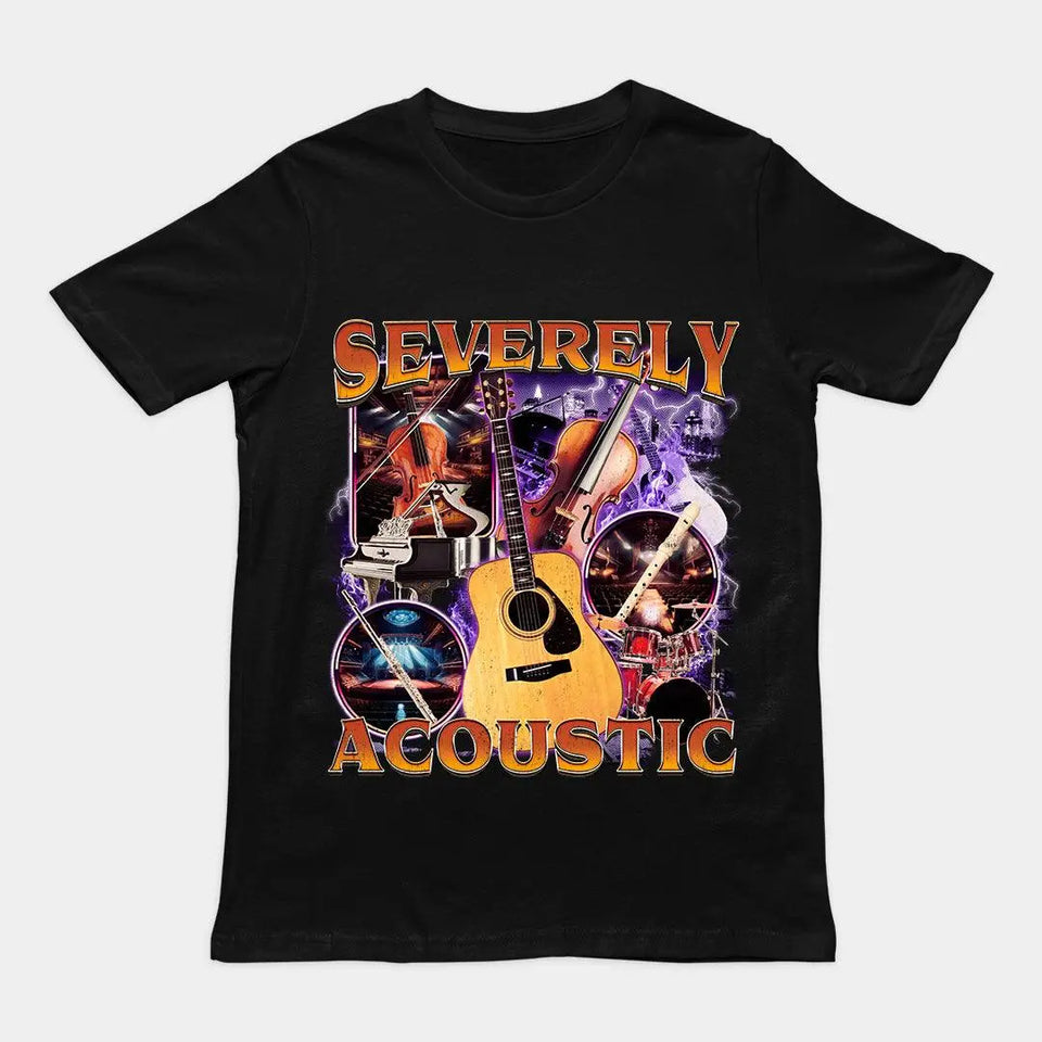 Severely Acoustic t-shirt – Orbital Clothing